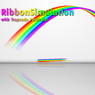 RibbonSimulation with Trapcode Particular at AEP Project